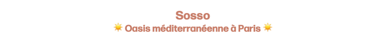 Restaurant Sosso