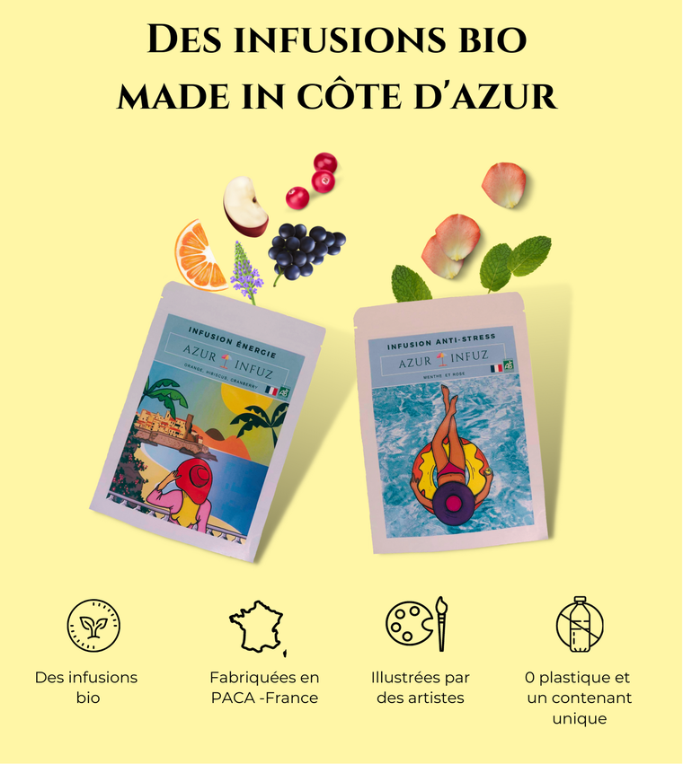 Azur Infuz, infusions premium bio et sudistes