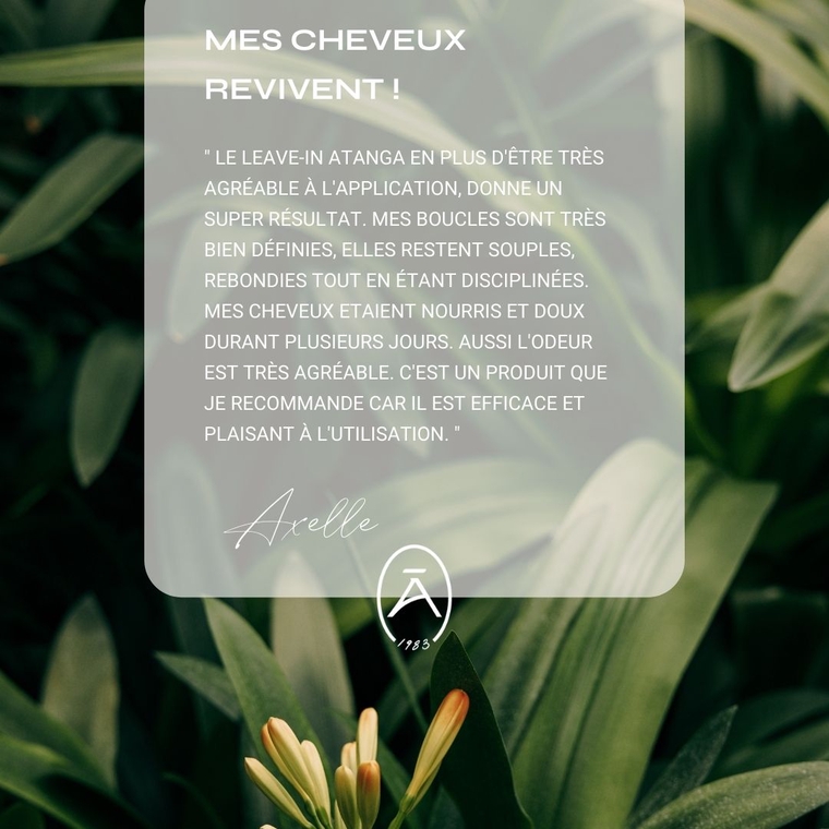 Atanga Soins Cheveux & Corps aux notes Caribéennes