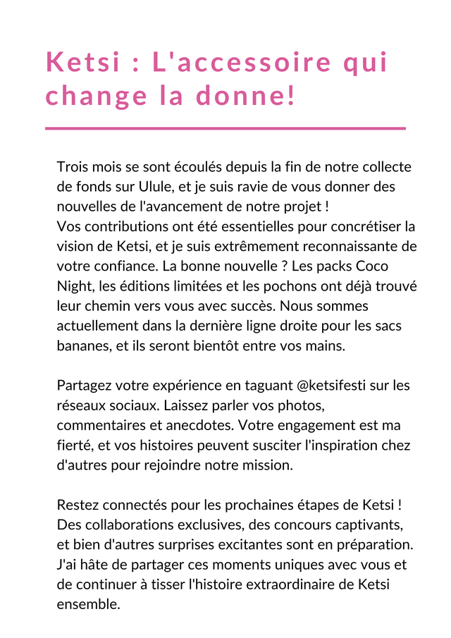 Ketsi : L'Accessoire qui Allie Sécurité et Style