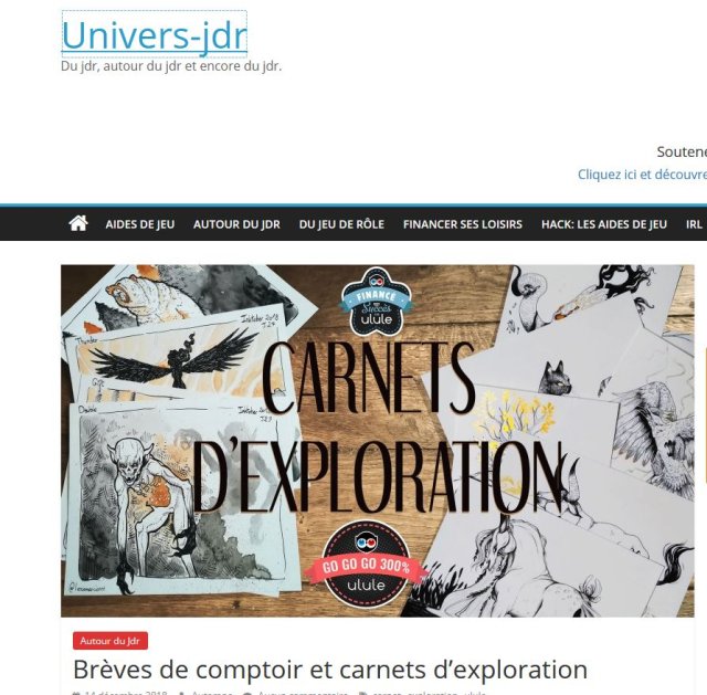 Carnets d'Exploration