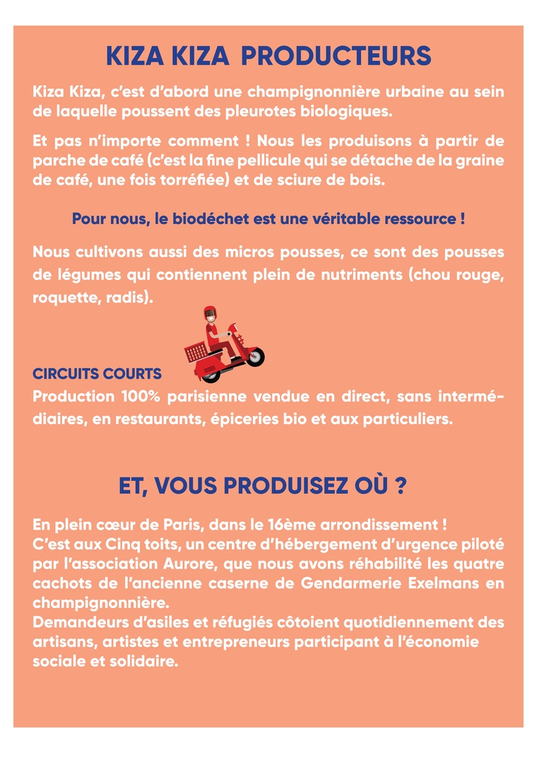 KIZA KIZA, végéculteurs cuisiniers - Ulule