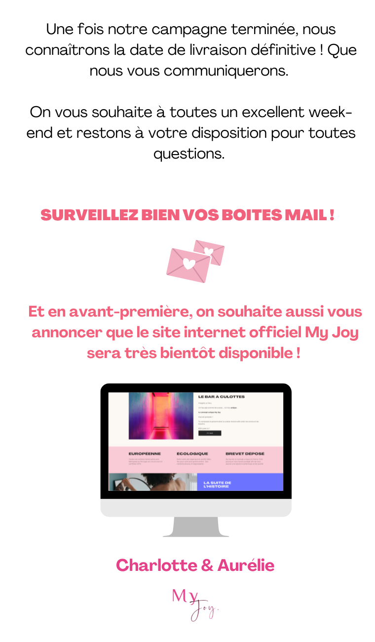 My Joy, la première culotte menstruelle 100% clipsable