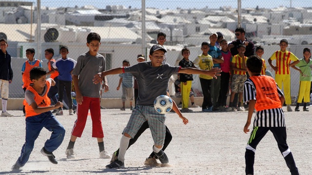 REFUGEES DREAM BY FOOTBALL