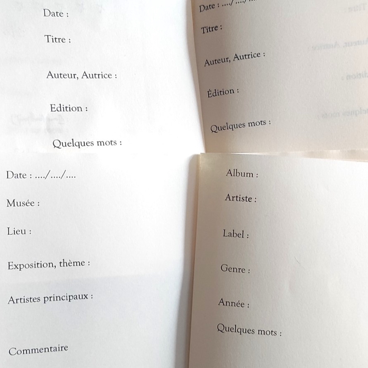 Des carnets pour tous les jours