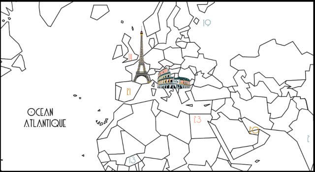Calendrier de l'Avent - Map Monde à personnaliser - Ulule