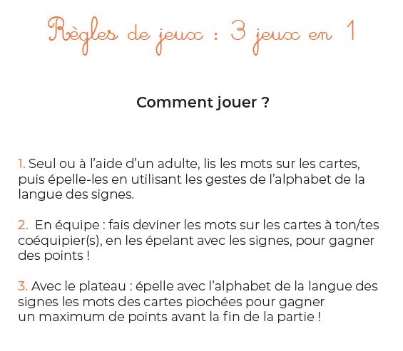 Lancement du jeu 1, 2, 3... signez