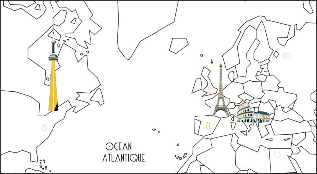 Calendrier de l'Avent - Map Monde à personnaliser - Ulule