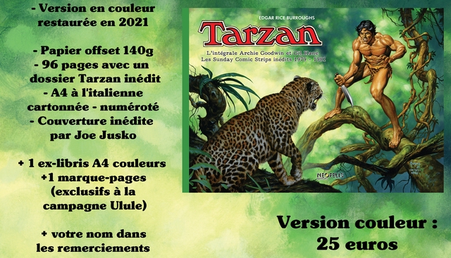 Les Comic Strips inédits de TARZAN par GIL KANE - Ulule