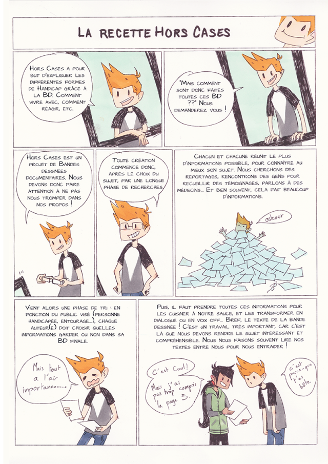 Hors-Cases : Un auteur, une BD, un Handicap.