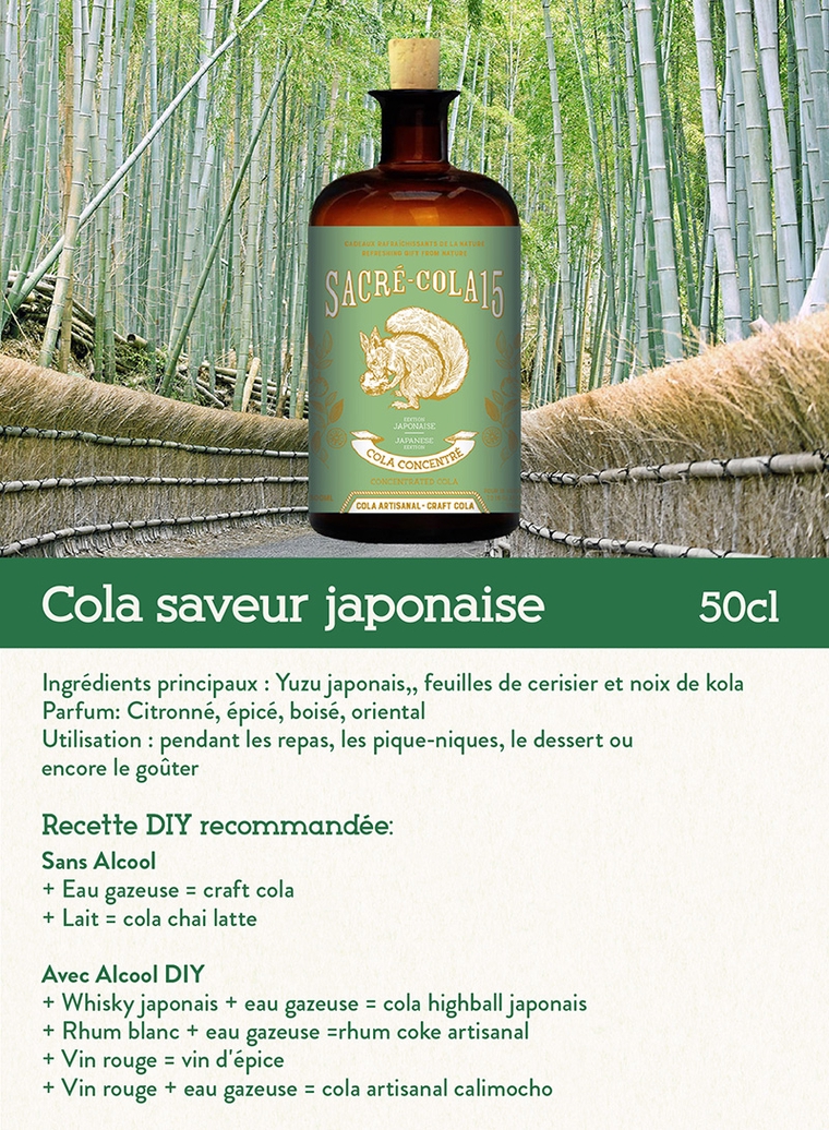 Cola tonifiant produit avec des noix de kola