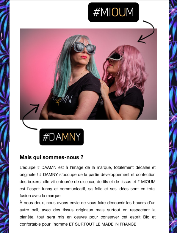 #DAAMN Boxers Bio & Originaux pour homme - Ulule