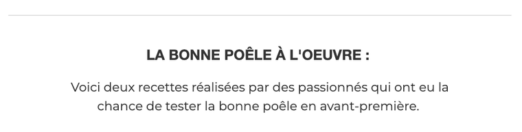 La Bonne Poêle by Atma